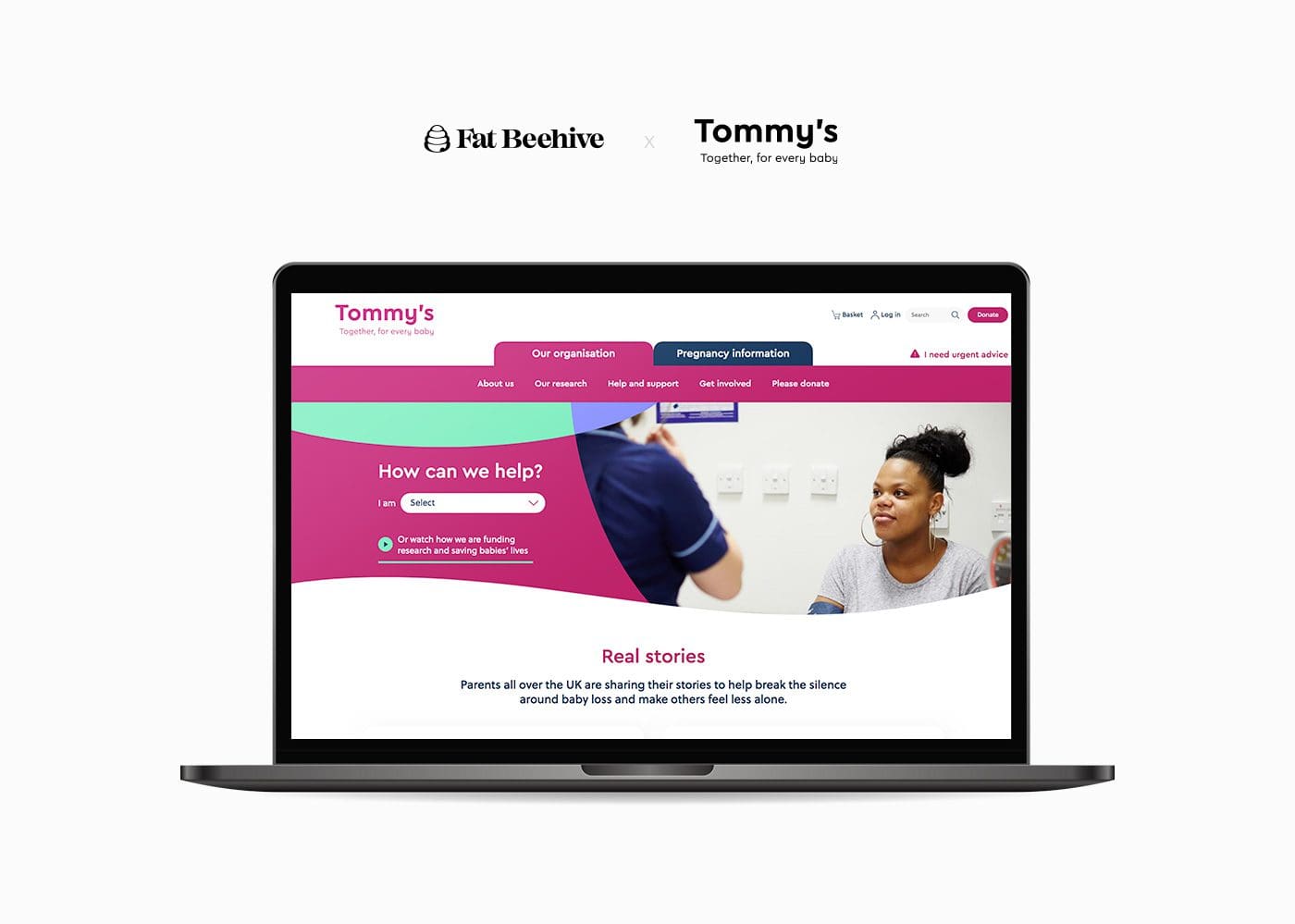 Homepage Website Development & Design for Tommy's | Rik Barwick