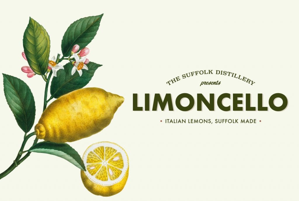 The Suffolk Distillery Limoncello: Artisanal Brand Identity & Label Design